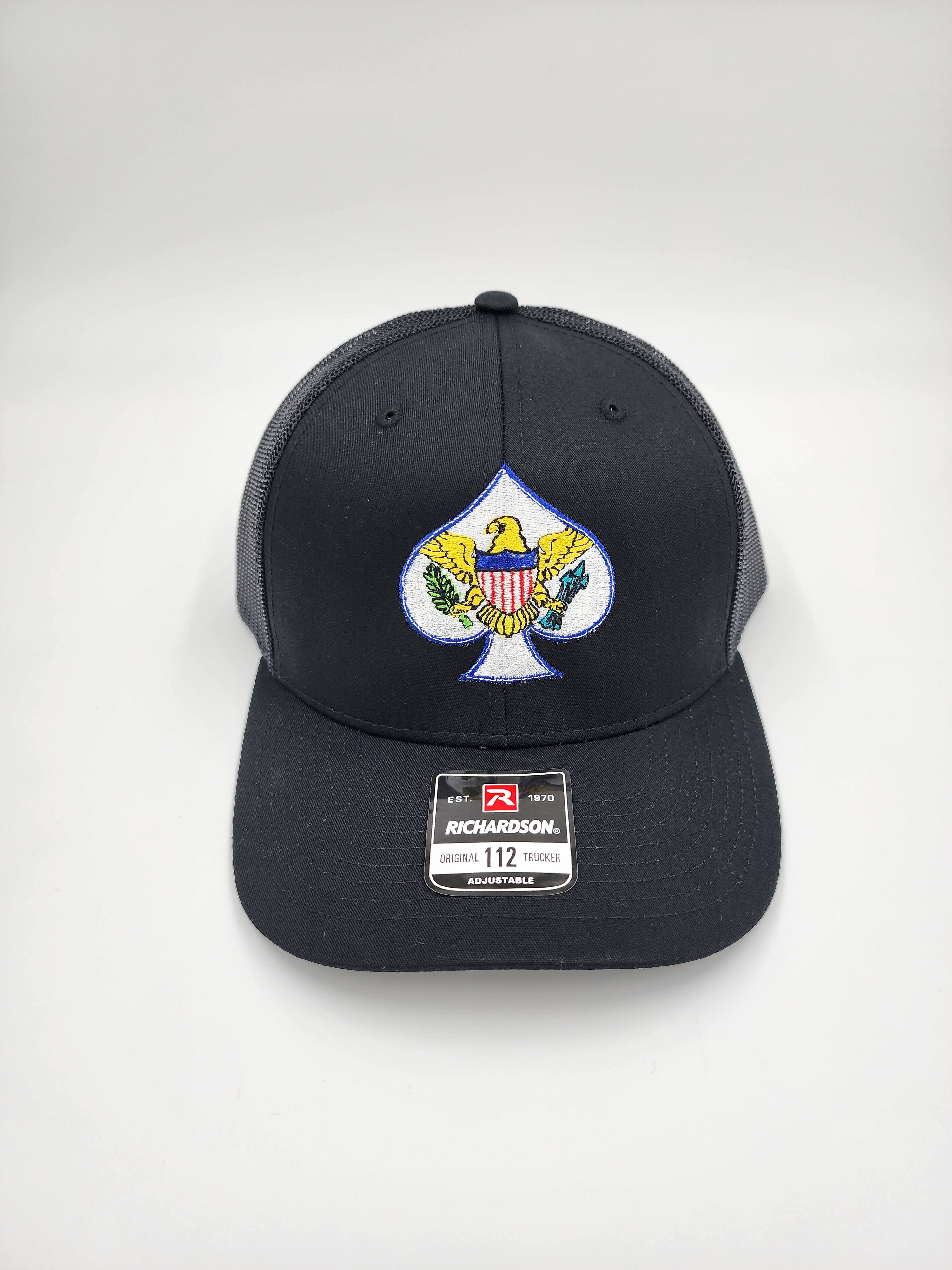 Black/Black VI Ace of Spades Classic Trucker Hat – Island Thread Co. LLC